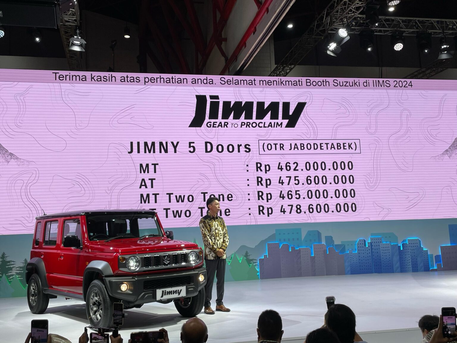 Suzuki Jimny 5-Door Meluncur di IIMS 2024, Harga Mulai Rp 460 Jutaan ...